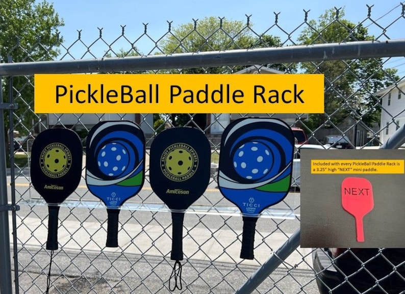Pickleball Paddle Rack - Etsy