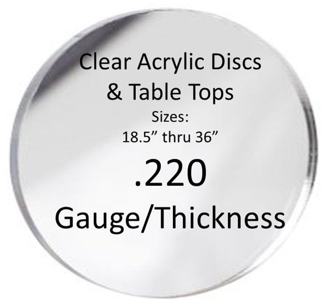 18 inch round plexiglass table top store