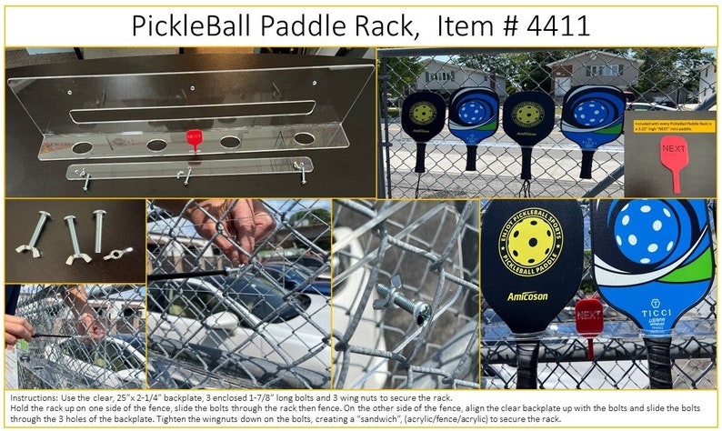 Pickleball Paddle Rack - Etsy