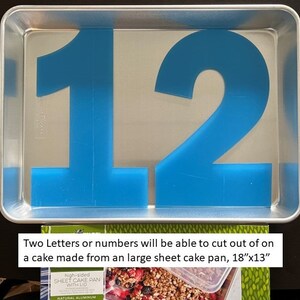 Number Cake Stencils - Etsy