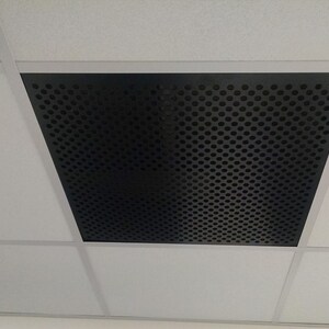 Black Plastic Perforated Ceiling Tile With 1/2" Holes - Etsy