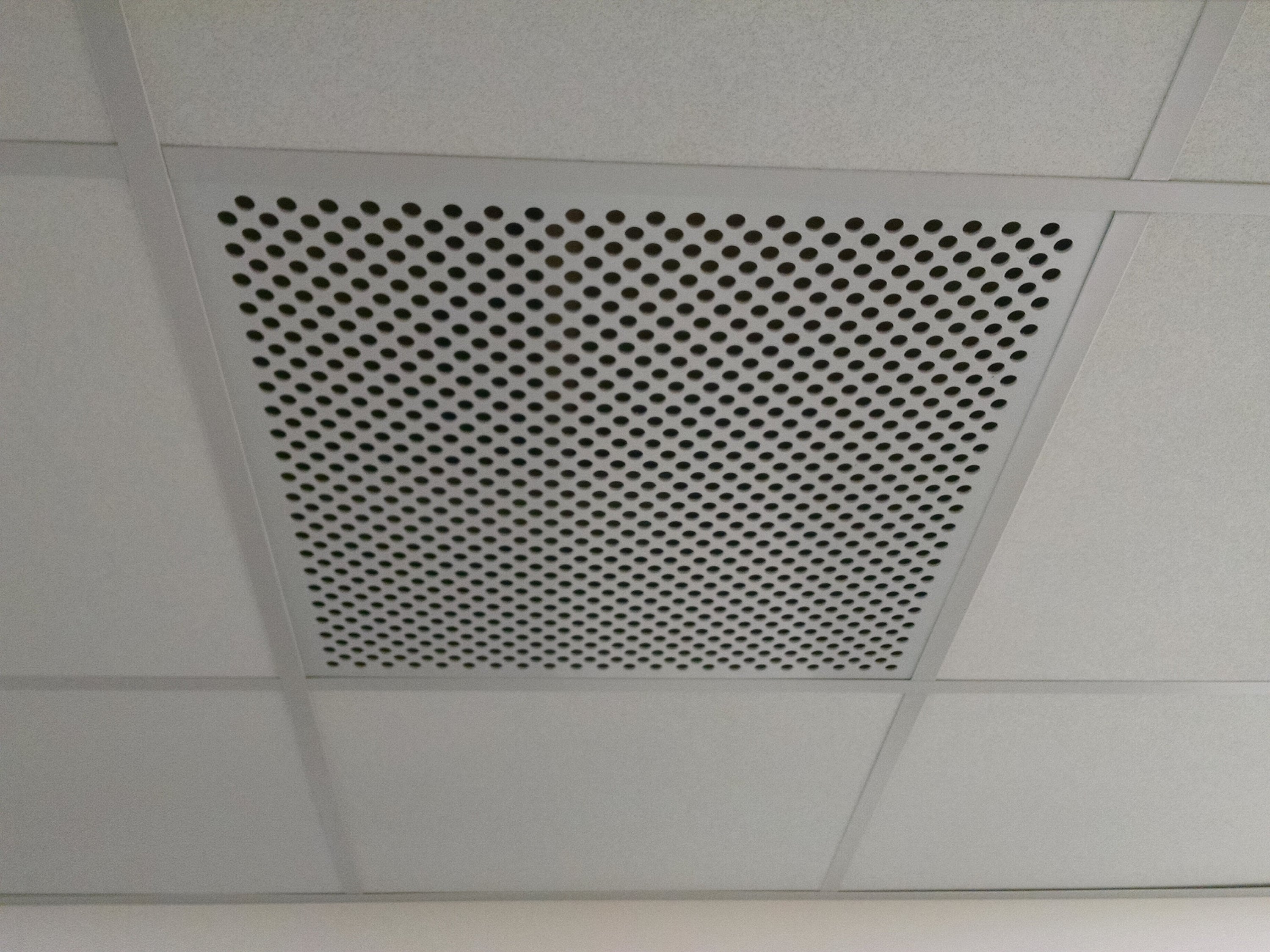 White Plastic Perforated Ceiling Tile With 3/8" Holes - Etsy