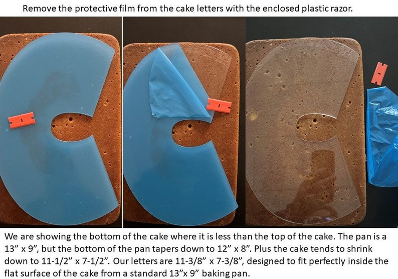 Number Cake Stencils - Etsy