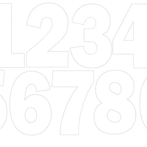 Number Cake Stencils - Etsy