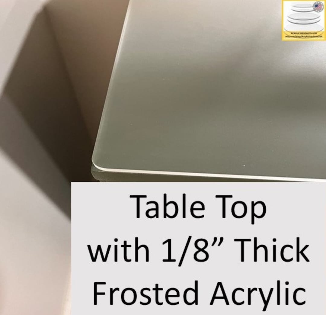 FROSTED Acrylic Tabletop Protector or Blotter at .118