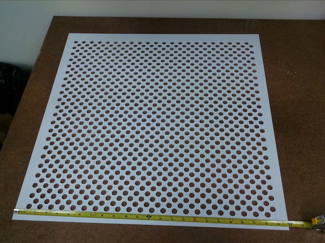 White Plastic Perforated Ceiling Tile With 3/8" Holes - Etsy