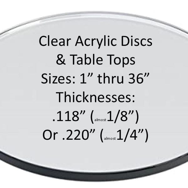 Clear Oval Acrylic - Etsy