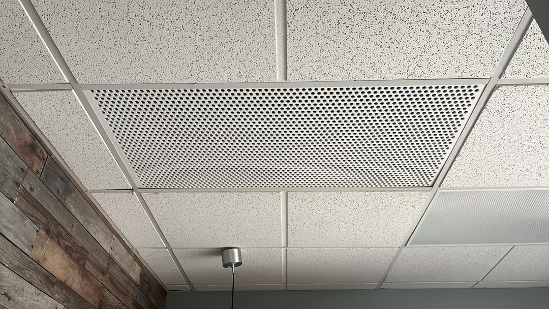 2'x4' White Plastic Perforated Ceiling Tile With 1/2" Holes - Etsy