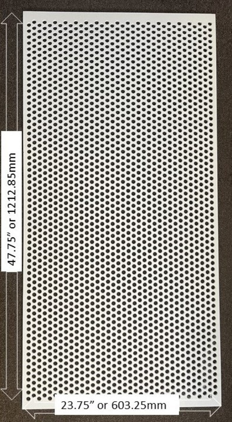 2'x4' White Plastic Perforated Ceiling Tile With 1/2" Holes - Etsy
