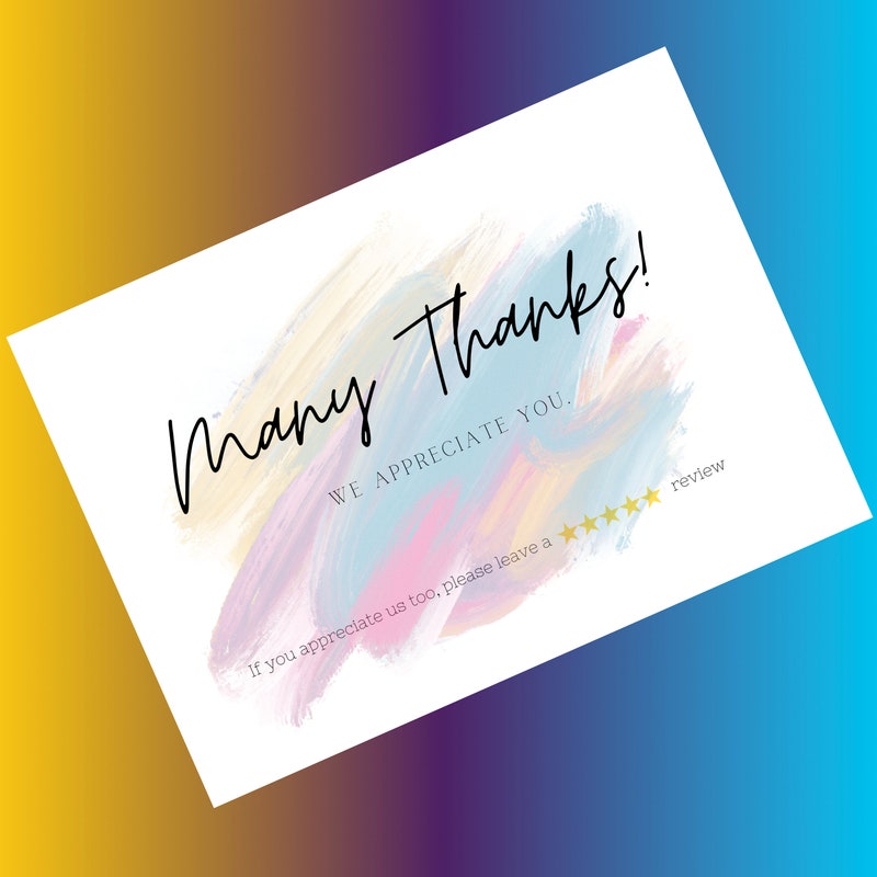 Many Thanks - Etsy