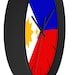 PHILIPPINE FLAG Design Wall Clock, Filipino Wall Clock, Filipino Flag ...