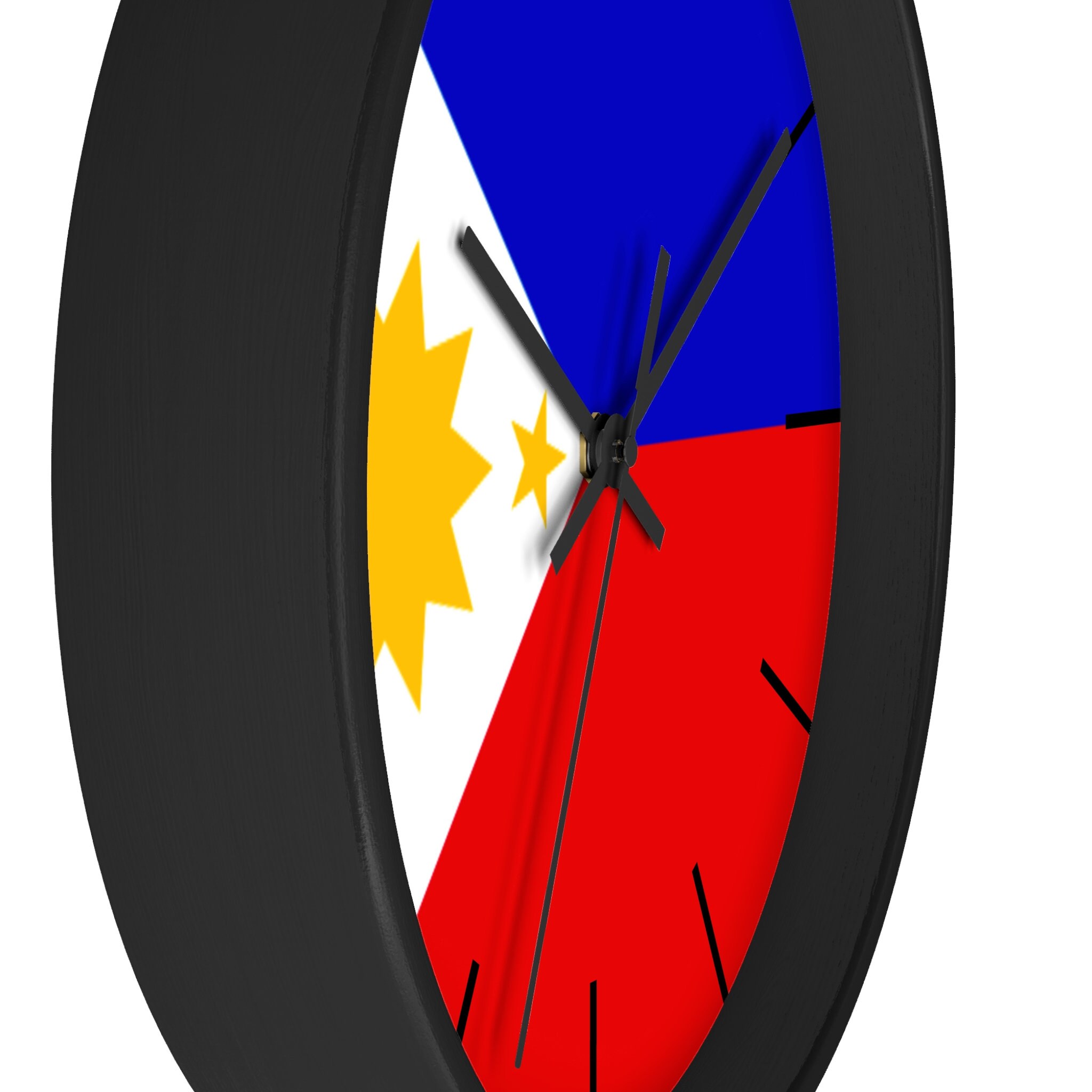 PHILIPPINE FLAG Design Wall Clock, Filipino Wall Clock, Filipino Flag ...