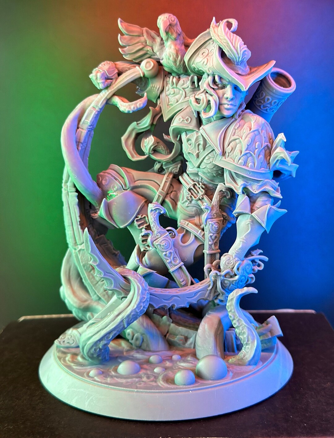 Pirate Capt'n Resin Tabletop Figurine Ready to Paint - Etsy