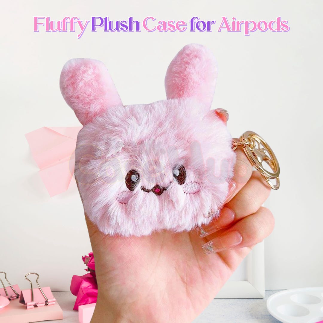 Cute Fluffy Plush AirPod Case Girl Airpods Pro Case Lovely Funny ...