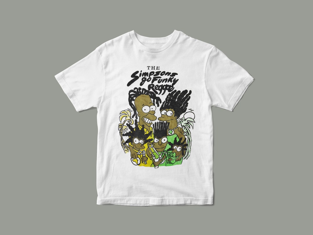 The Simpsons Go Funky Reggae - White T-shirt - Etsy