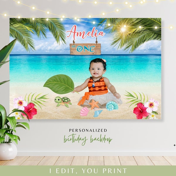 Moana Backdrop - Etsy