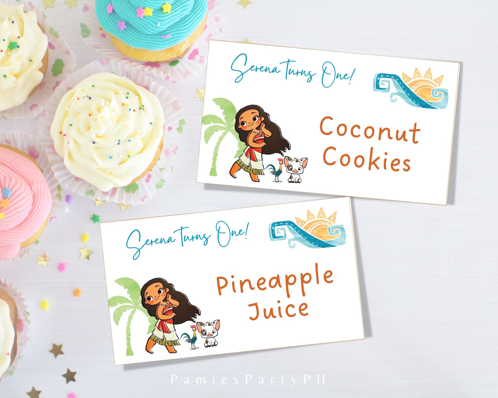 Moana Editable Birthday Bundle, ESSENTIALS BUNDLE Printable, Tropical ...