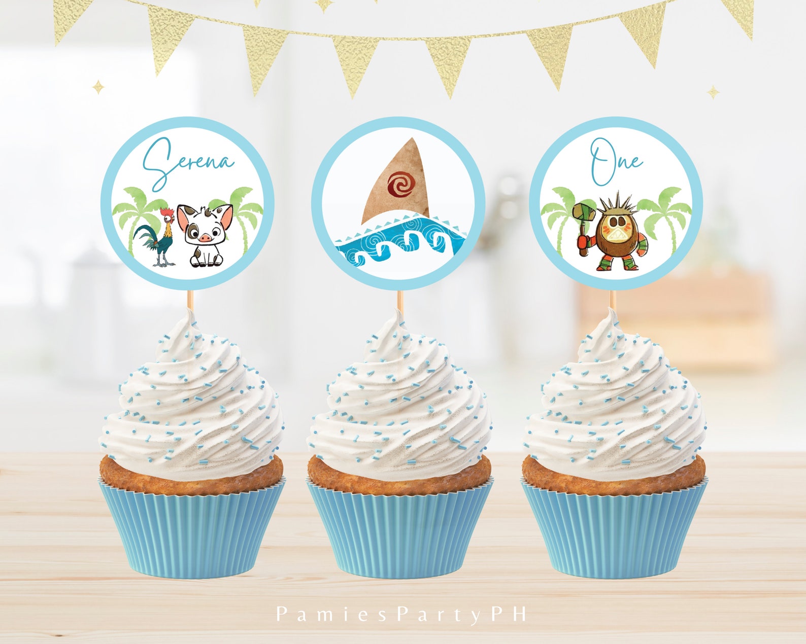 Moana Editable Birthday Bundle, ESSENTIALS BUNDLE Printable, Tropical ...