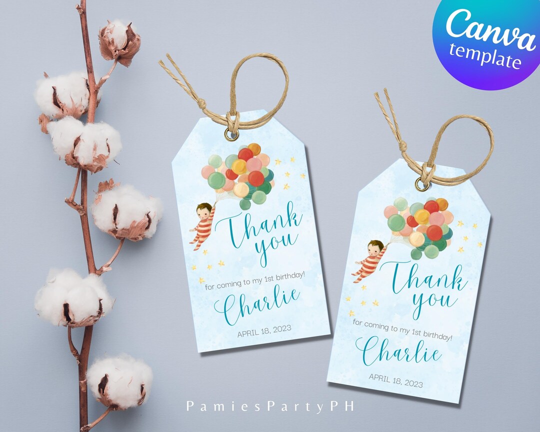 Onederful Gift Tags, Favor Tags, Thank You Tags, Loot Bag Tags, the ...