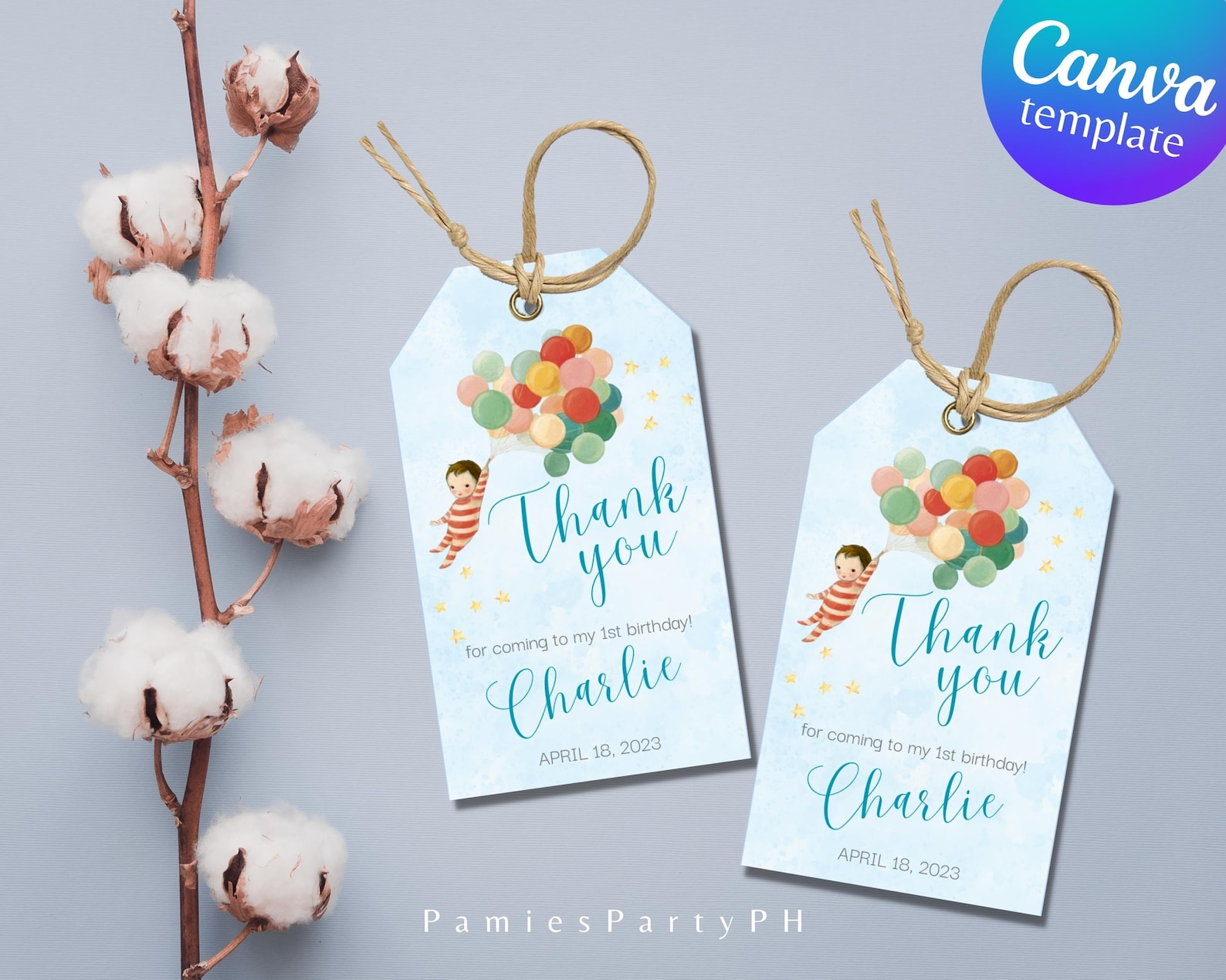 Onederful Gift Tags, Favor Tags, Thank You Tags, Loot Bag Tags, the ...