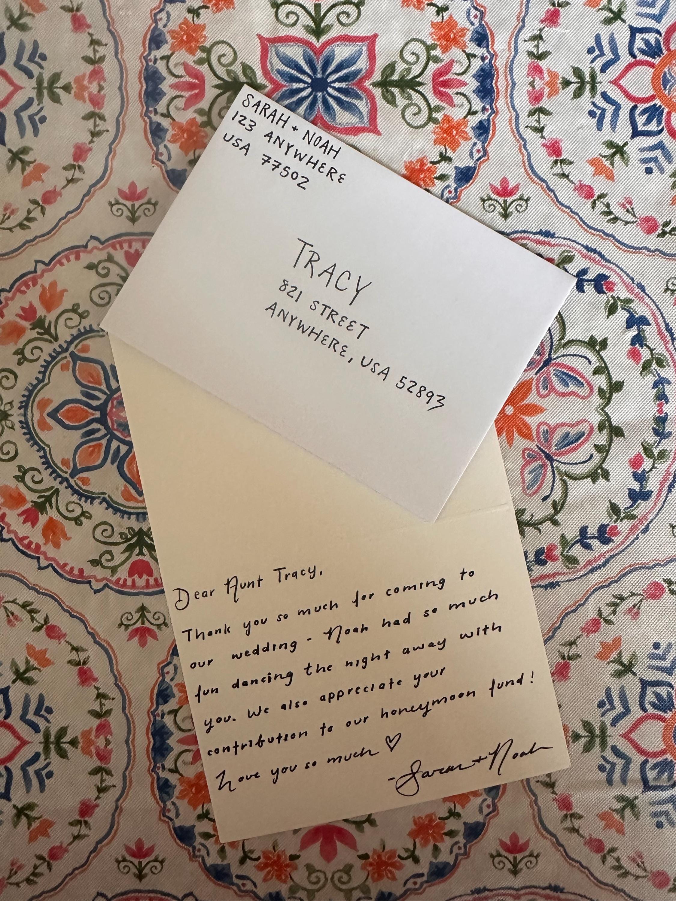 Handwritten Thank You Cards - Etsy