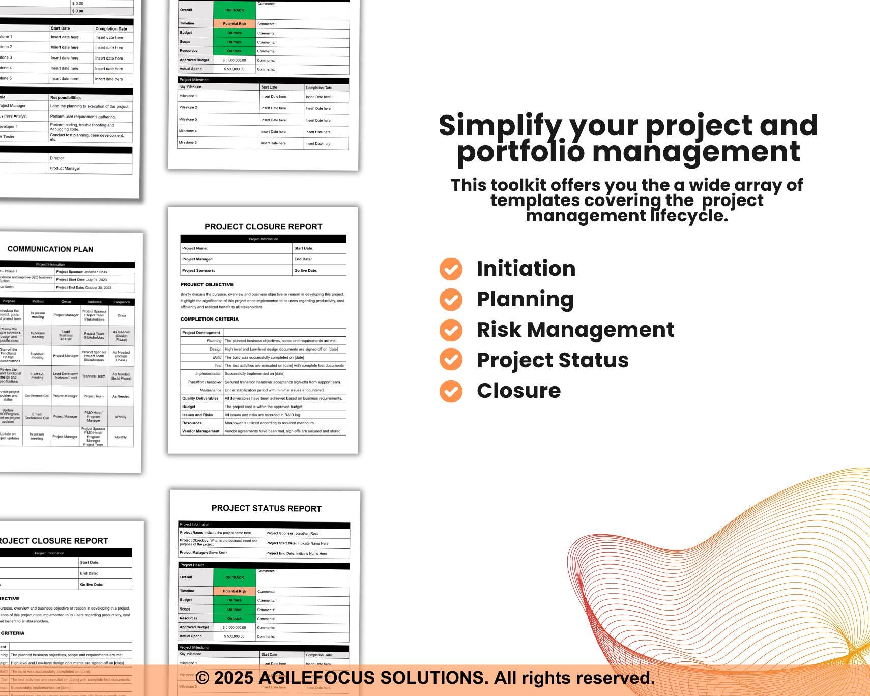 Project Management Bundle, Project Templates, Project Plan, Project ...