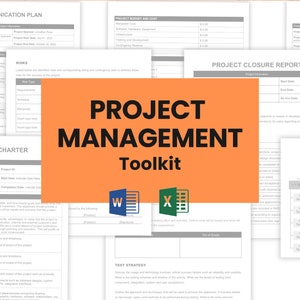 Project Management Bundle, Project Templates, Project Charter, Project ...