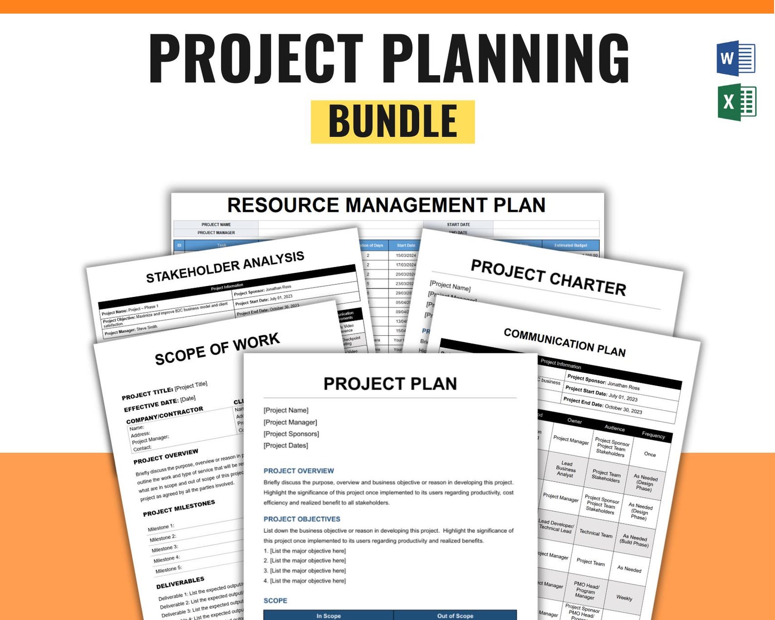 Project Plan, Project Planning, Project Charter, Project Management ...