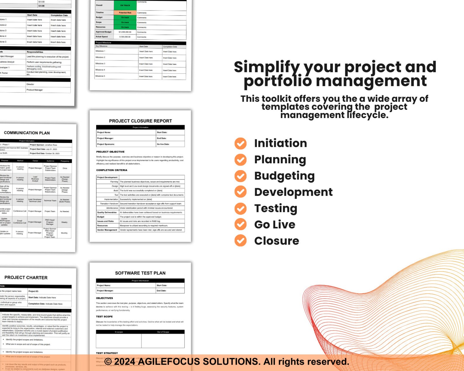Project Management Bundle, Project Templates, Project Charter, Project ...