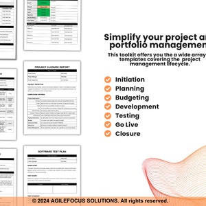 Project Management Bundle, Project Templates, Project Charter, Project ...