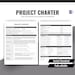 Project Charter Template, Project Management Template, Project Report ...