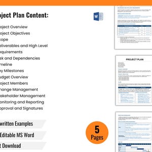 Project Plan, Project Management, Project Planner, Project Manager ...