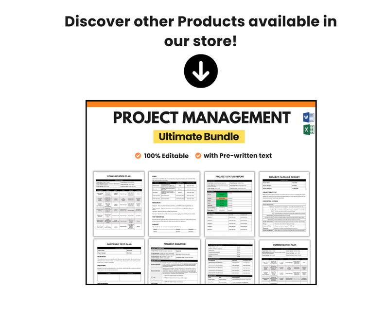 Project Charter Template, Project Management Template, Project, Project ...