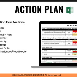 Action Plan Template, Project Action Plan, Task Planner, Activity ...