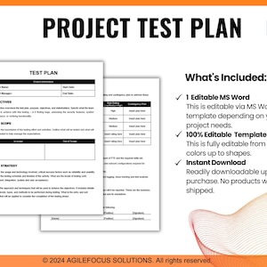 Test Plan, Software Test Plan, Project Management, Software Testing ...