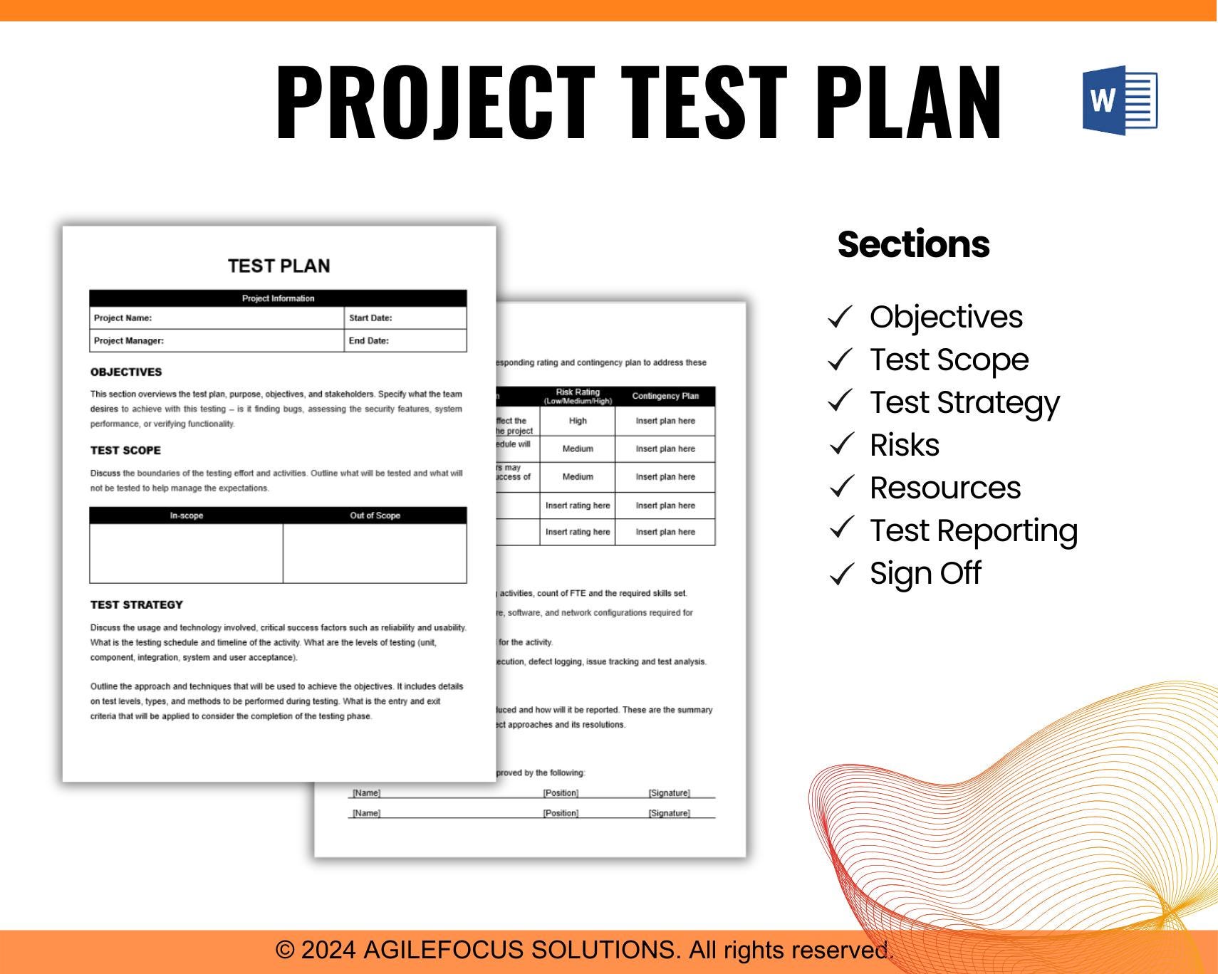 Test Plan, Software Test Plan, Project Management, Software Testing ...