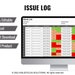 Issue Log, Issue Tracker, Issue Register, RAID Log, Issue Management ...