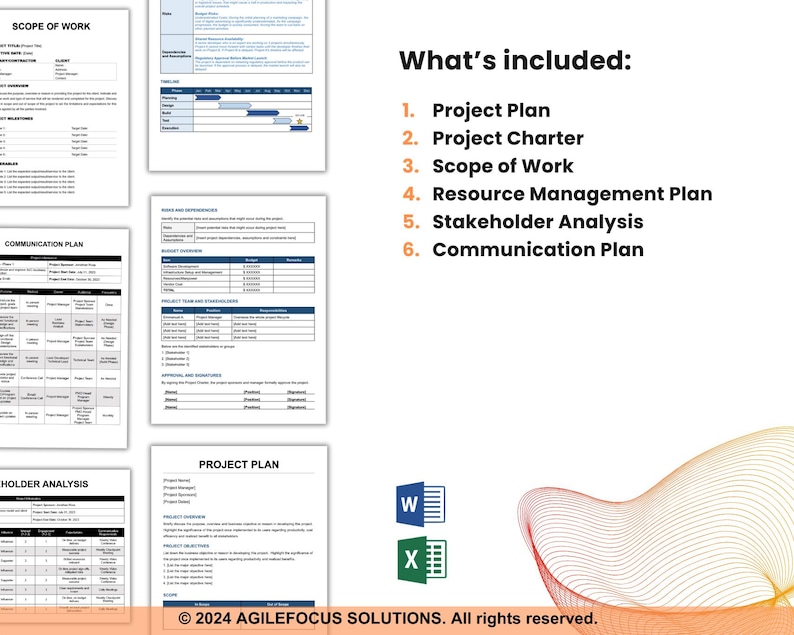 Project Plan, Project Planning, Project Charter, Project Management ...