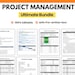 Project Management Bundle, Project Templates, Project Plan, Project ...