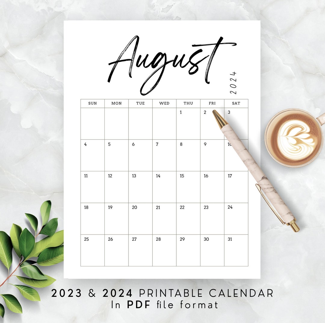 2023 & 2024 Printable Calendar / Instant Download - Etsy