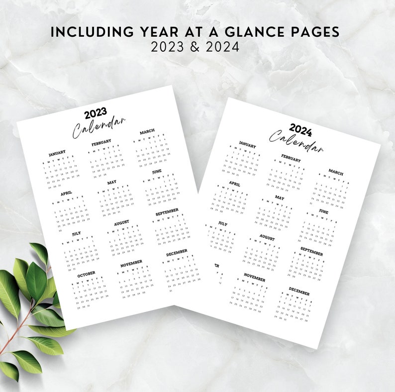 2023 & 2024, Printable Calendar / Instant Download - Etsy Hong Kong