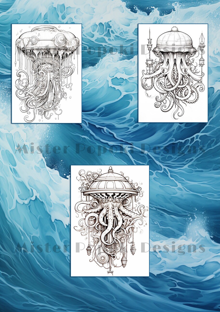 75 Pages of Ocean Related Coloring Book PDF Printable Coloring Pages ...