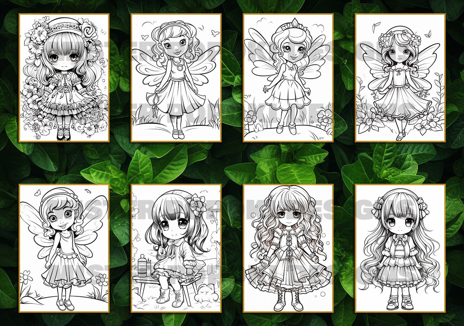 35 Pages of Cute Dolls Coloring Book | PDF | Printable Coloring Pages ...