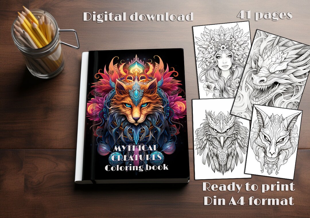 41 Pages Coloring Book | PDF | Printable Coloring Pages | Art Therapy ...