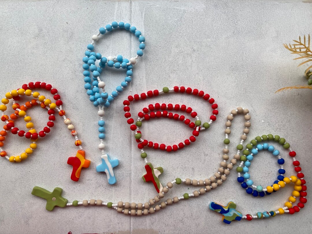 Handmade Beaded Rosary Handmade Rosary for Kids and Adults Baptism ...
