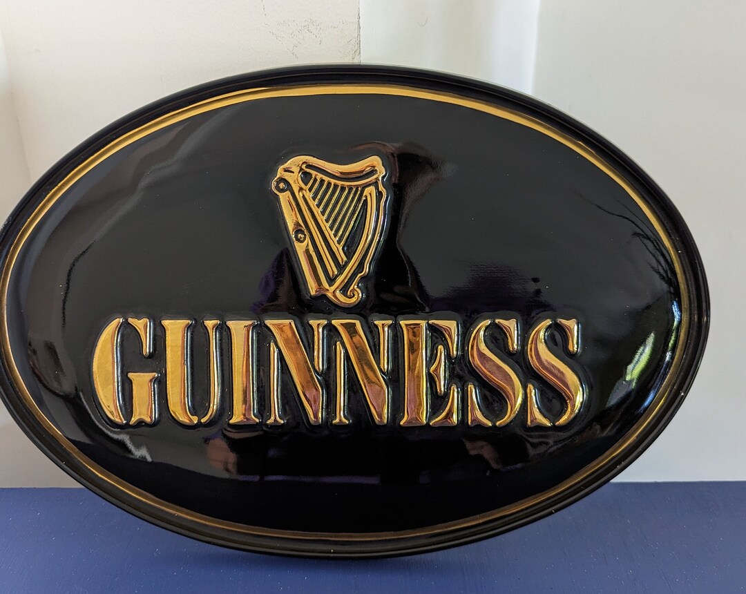 Guinness Vintage Ceramic Wall Sign - Etsy