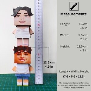 Custom Paper Character Design Gift Papercraft Figures DIY - Etsy