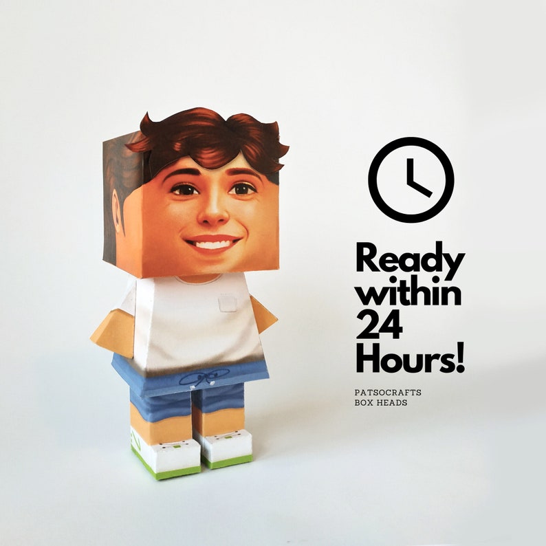 Custom Paper Character Design Gift Papercraft Figures DIY - Etsy