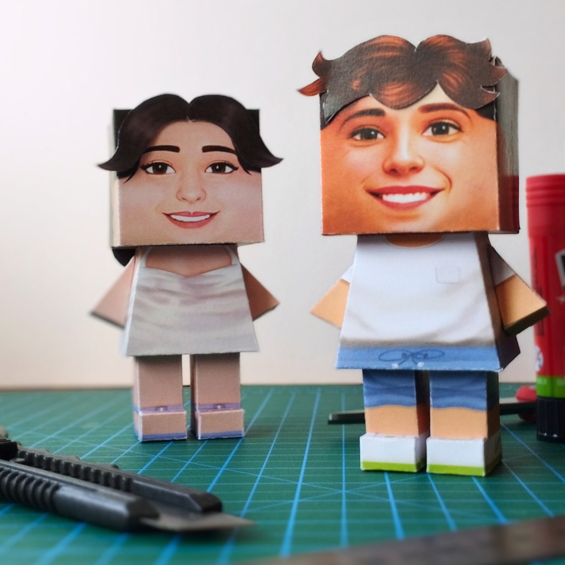Custom Paper Character Design Gift Papercraft Figures DIY - Etsy