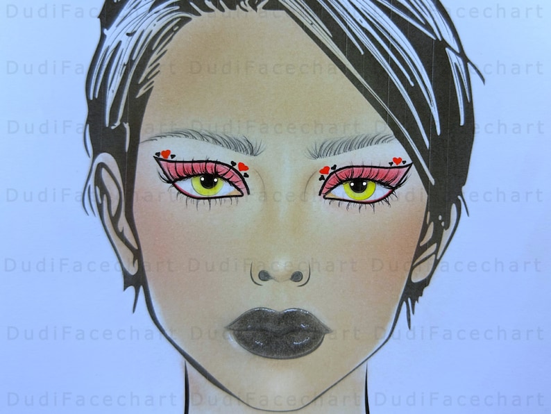 Printable Face Chart Templates for All the Makeup Lovers & Upcoming ...
